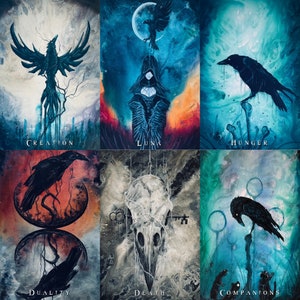 Wisdom of the Raven Oracle Deck - 52 Card Oracle Deck Featuring ...