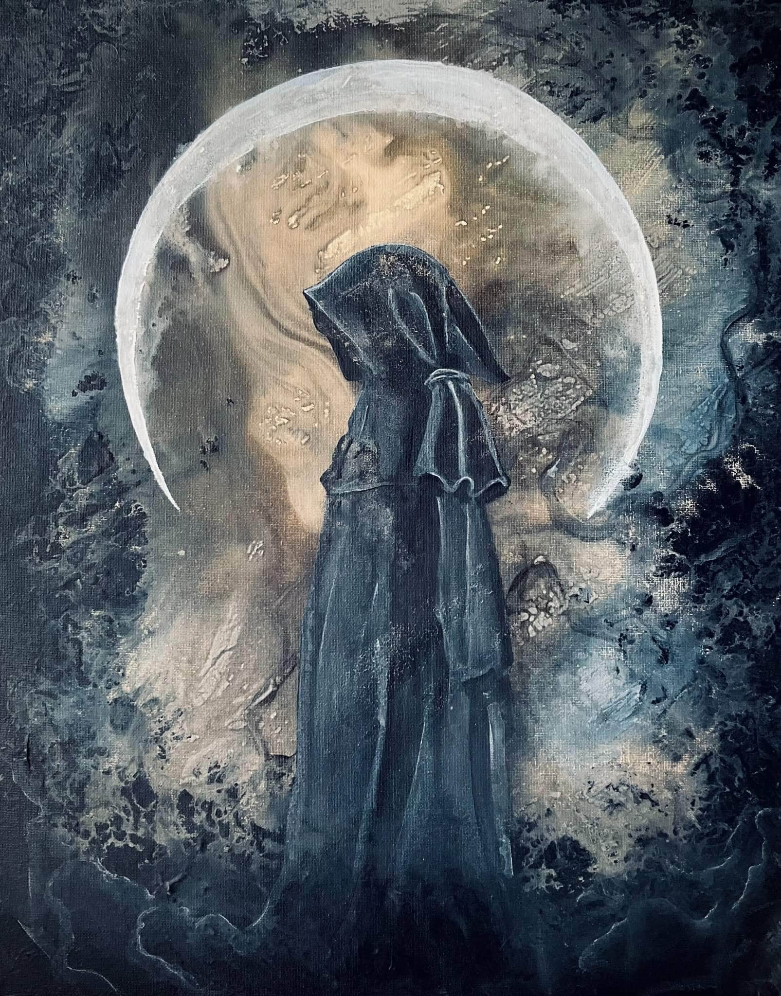 Cloaked Woman Art