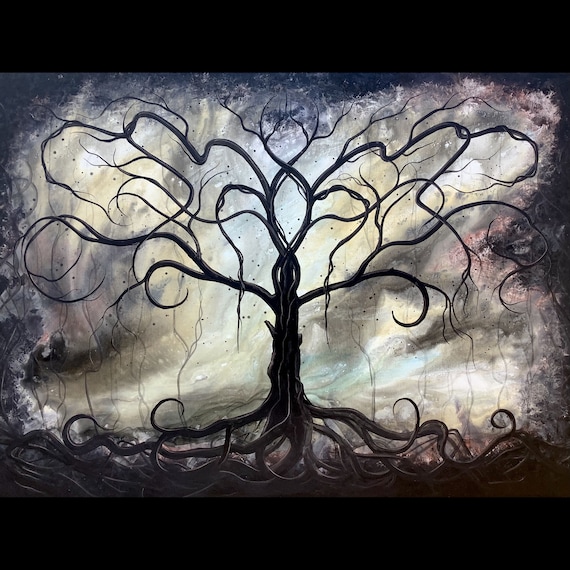 Life And Death Tree Painting