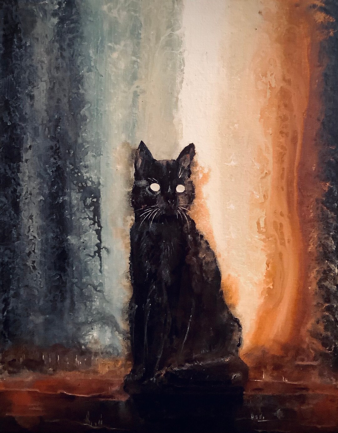 I Will Be Yours Digital Art Download Shadowy Haunted Cat - Etsy