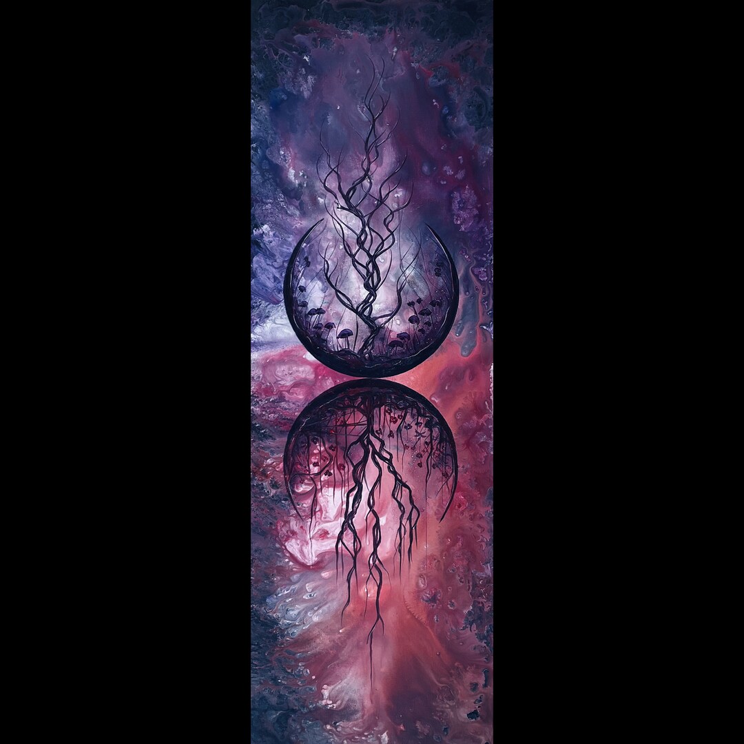 Soul Inception - Printable Digital Art Download - Twin Surreal Crescent ...