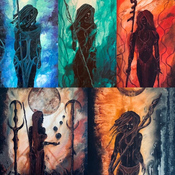 Sketches And Drawings Of Elemental Witches