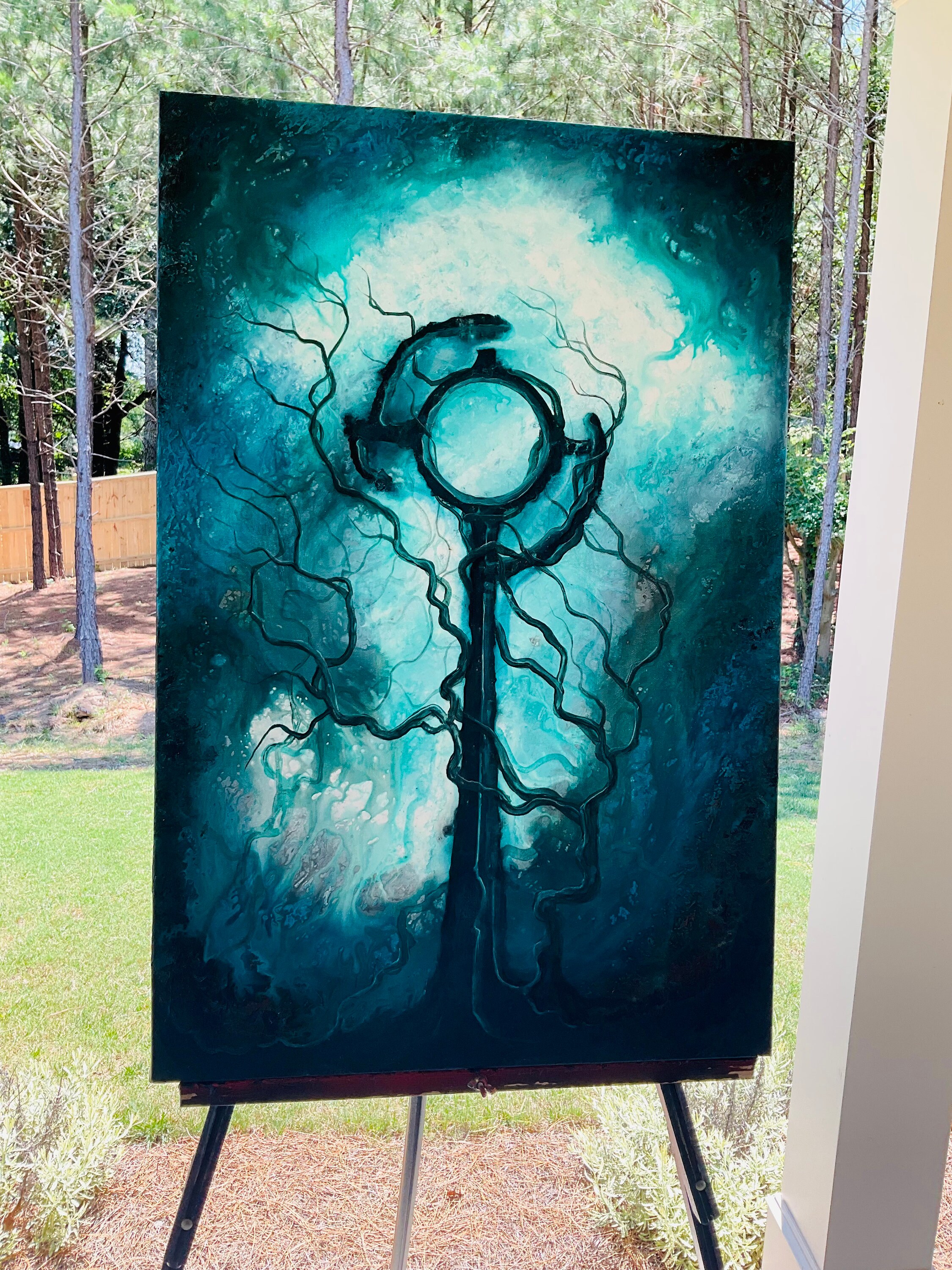 Redemption Original Canvas Painting Unmarked Tomb in - Etsy