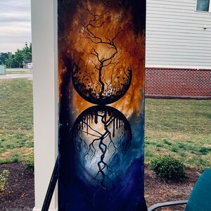 Soul Regret Original Canvas Painting Shadowy Trees and - Etsy