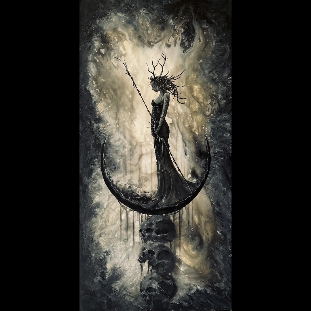 Farewell Forever Printable Digital Art Download Dark Sad Fae Woman With ...