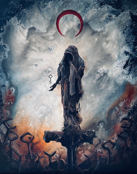 Dark Hooded Figure Art