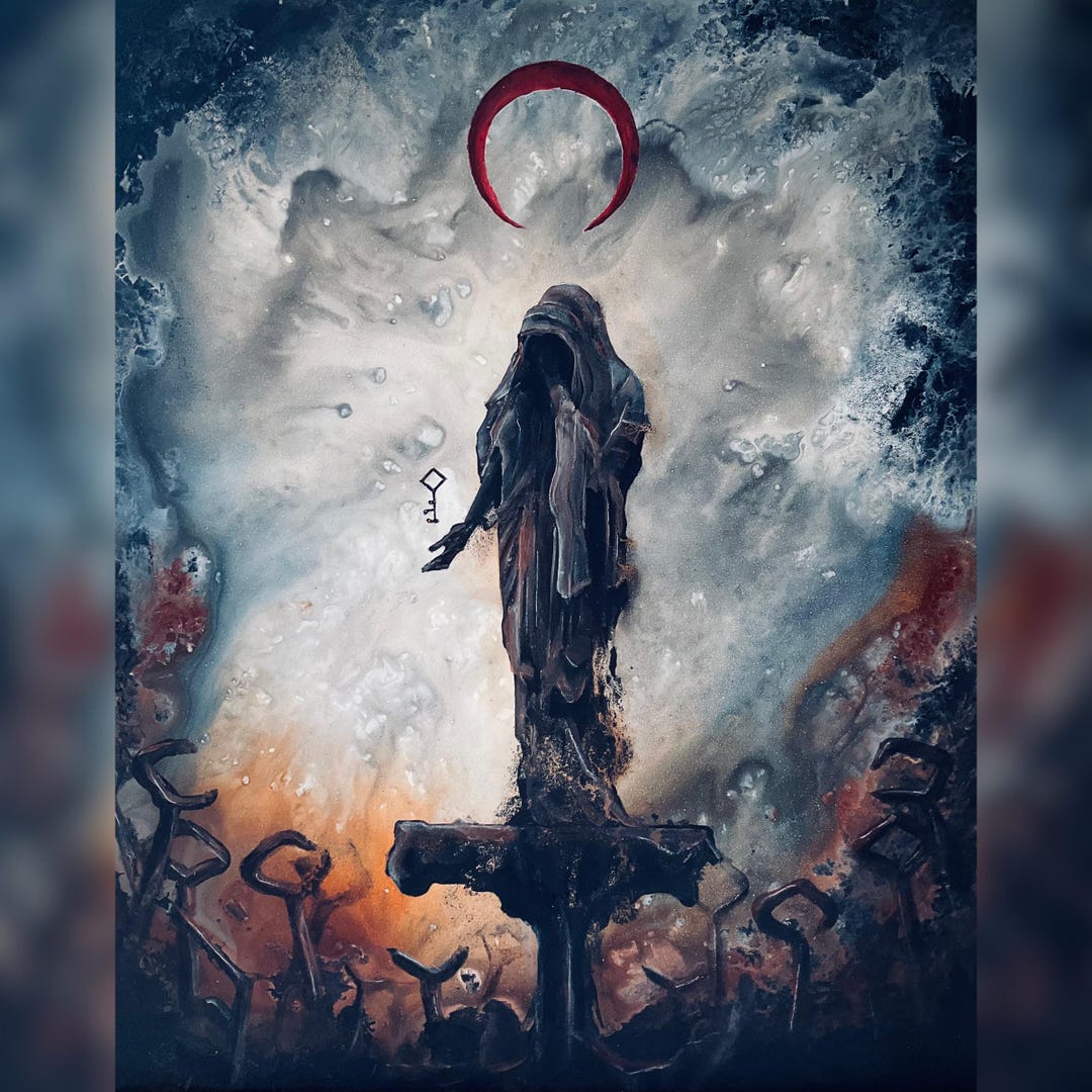 Cryptic Art Print Bundle - Set of Four Dark Art Wall Prints - Haunting ...