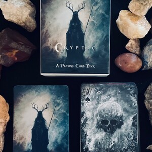 Cryptic - Classic 52-card Poker Playing Deck Featuring Dark Cloaked ...