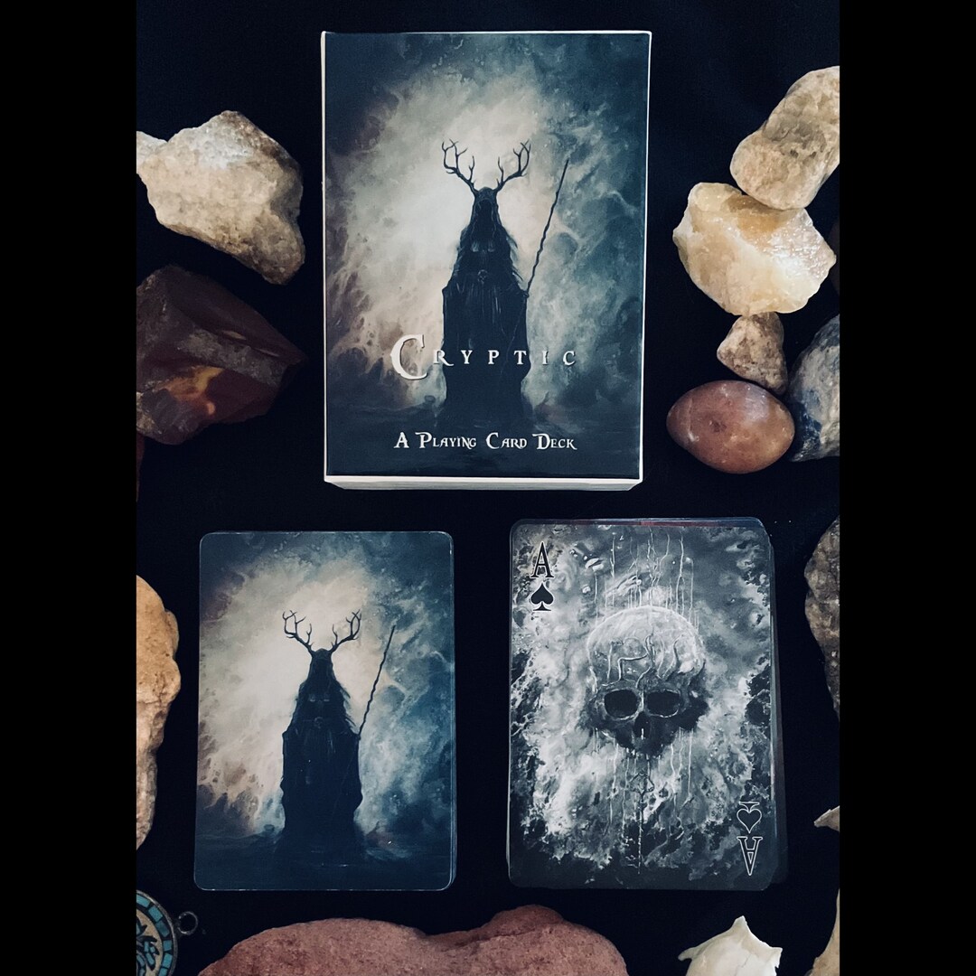 Cryptic - Classic 52-card Poker Playing Deck Featuring Dark Cloaked ...