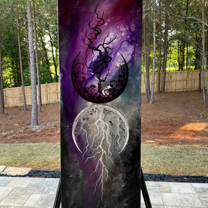 Soul Descent - Dark Wall Art Print - Twin Surreal Crescent Moons With ...