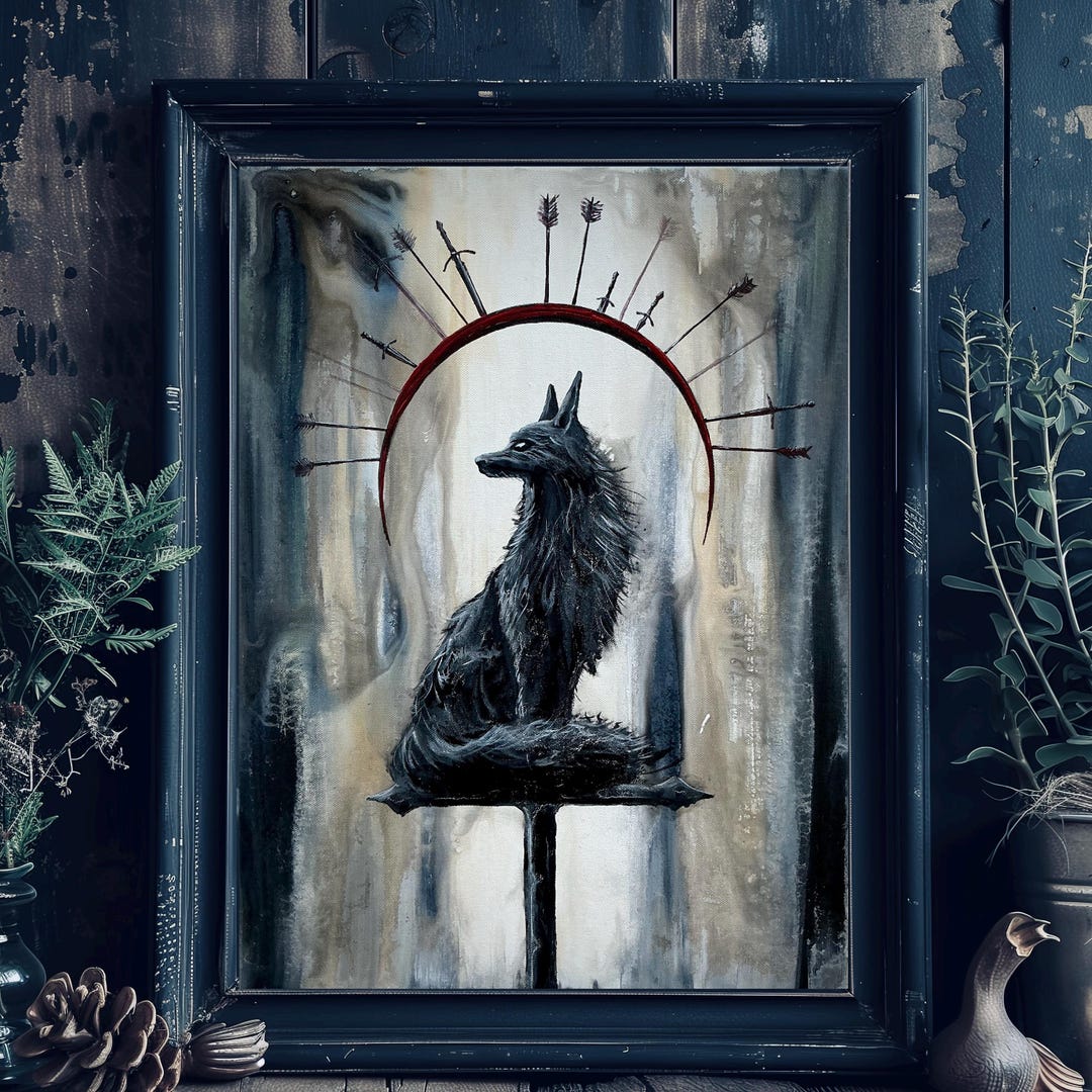 Ward of the Spirit Wolf - Spiritual Art Print - Guardian Animal Beneath ...