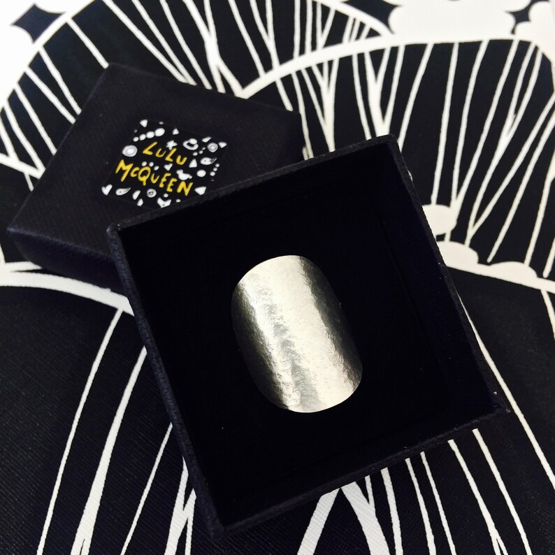 Large Sterling Silver Ring - Etsy UK