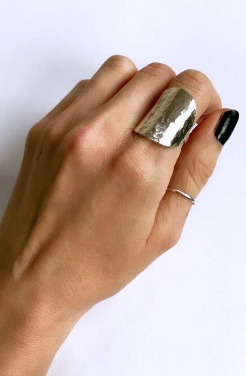 Large Sterling Silver Ring - Etsy UK
