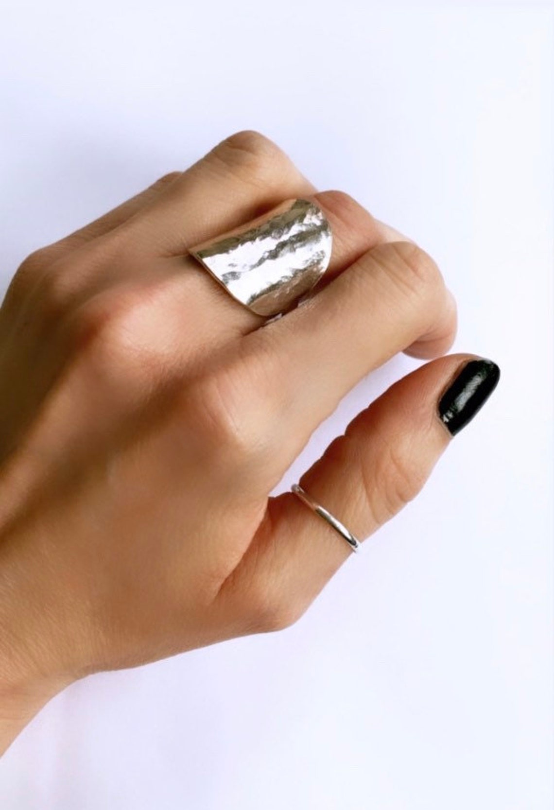 Large Sterling Silver Ring - Etsy UK