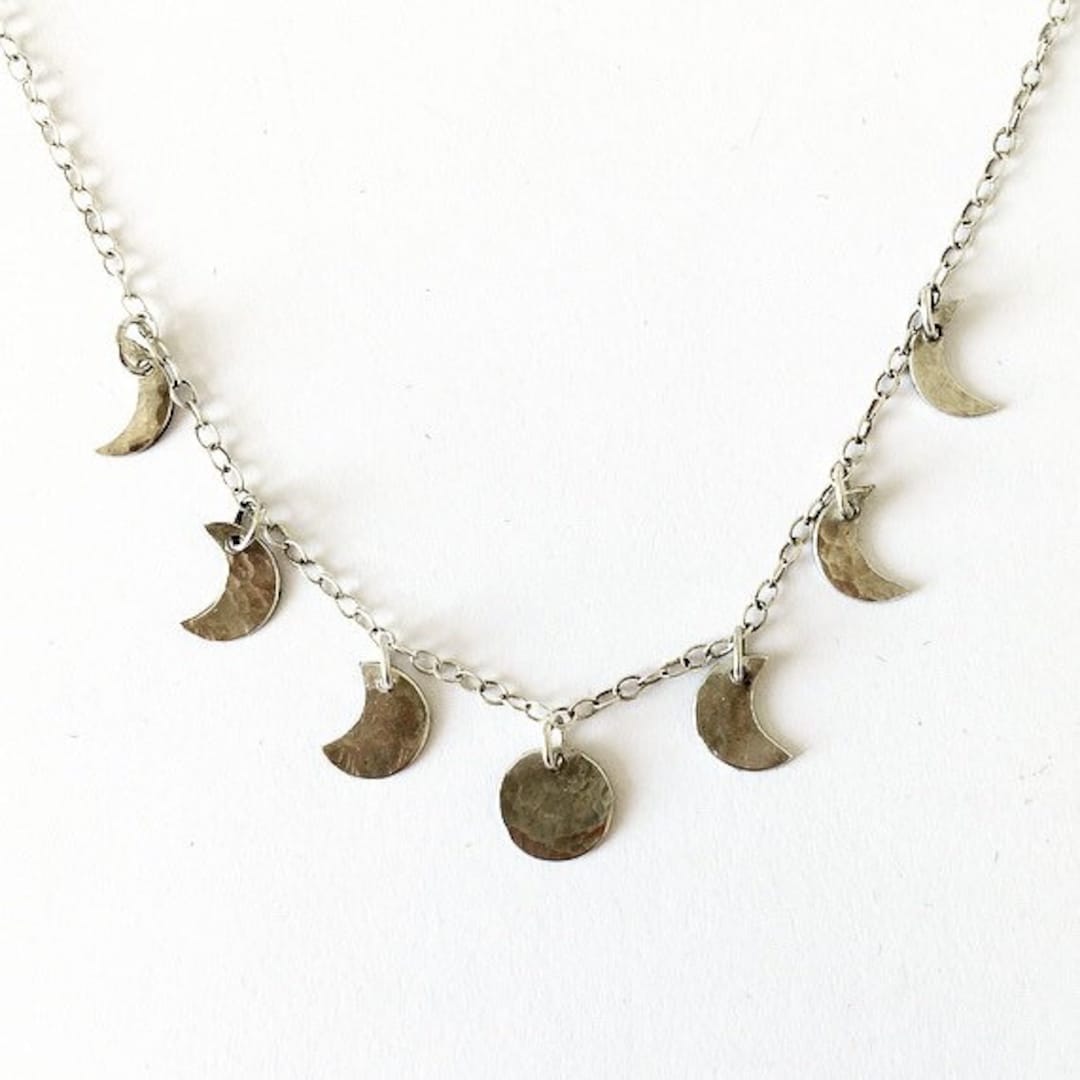 Moon Phase Necklace - Etsy