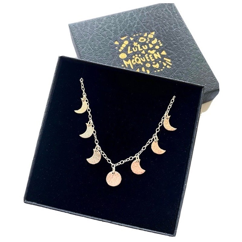 Moon Phase Necklace - Etsy