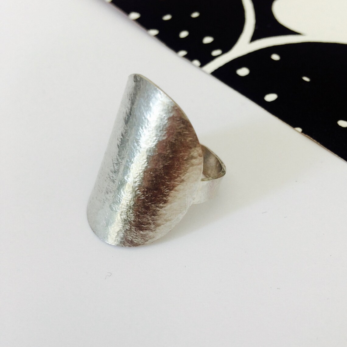 Large Sterling Silver Ring - Etsy UK