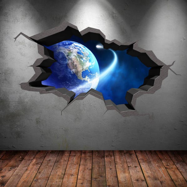 Broken Wall Decal - Etsy