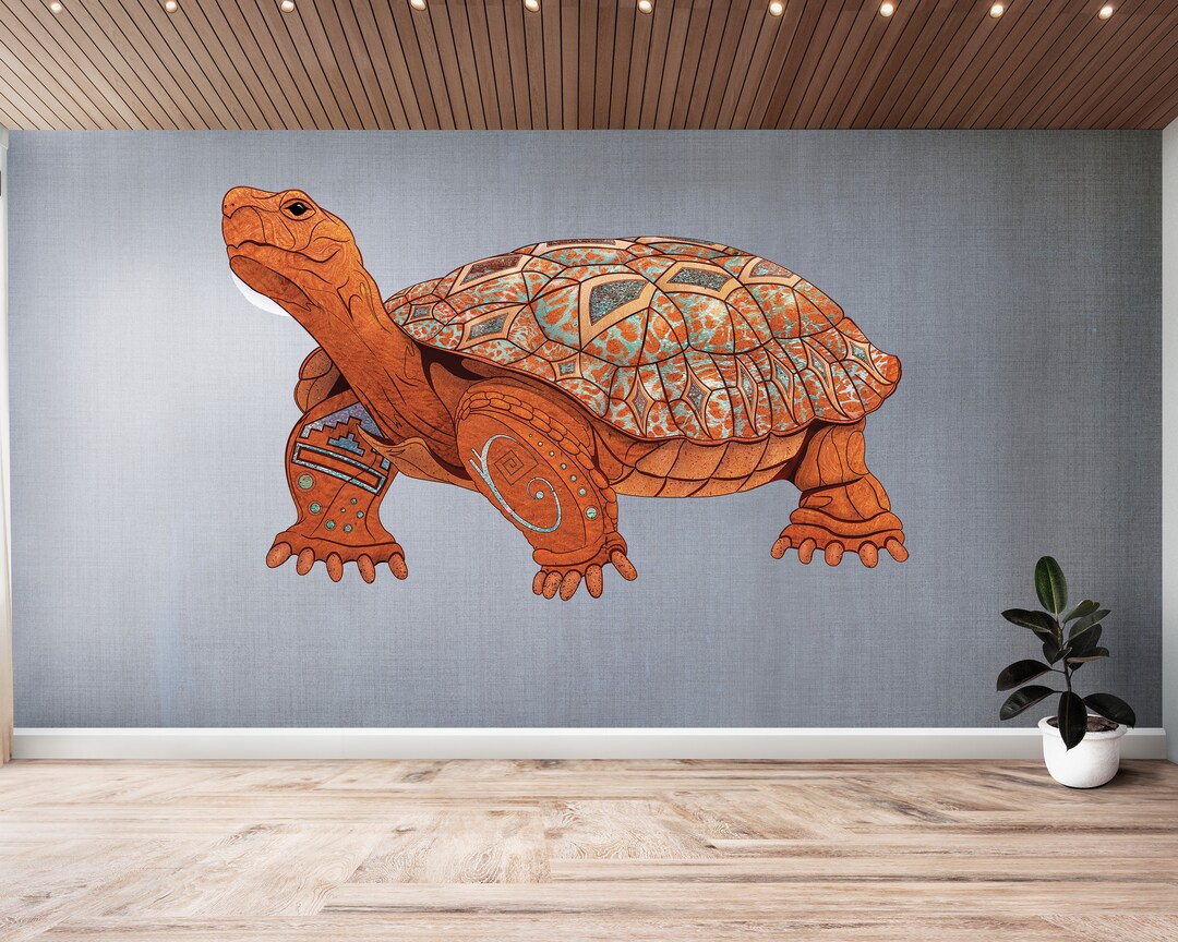 Native American Tortoise Wall Decal: Southwestern Art Vinyl Sticker - Etsy