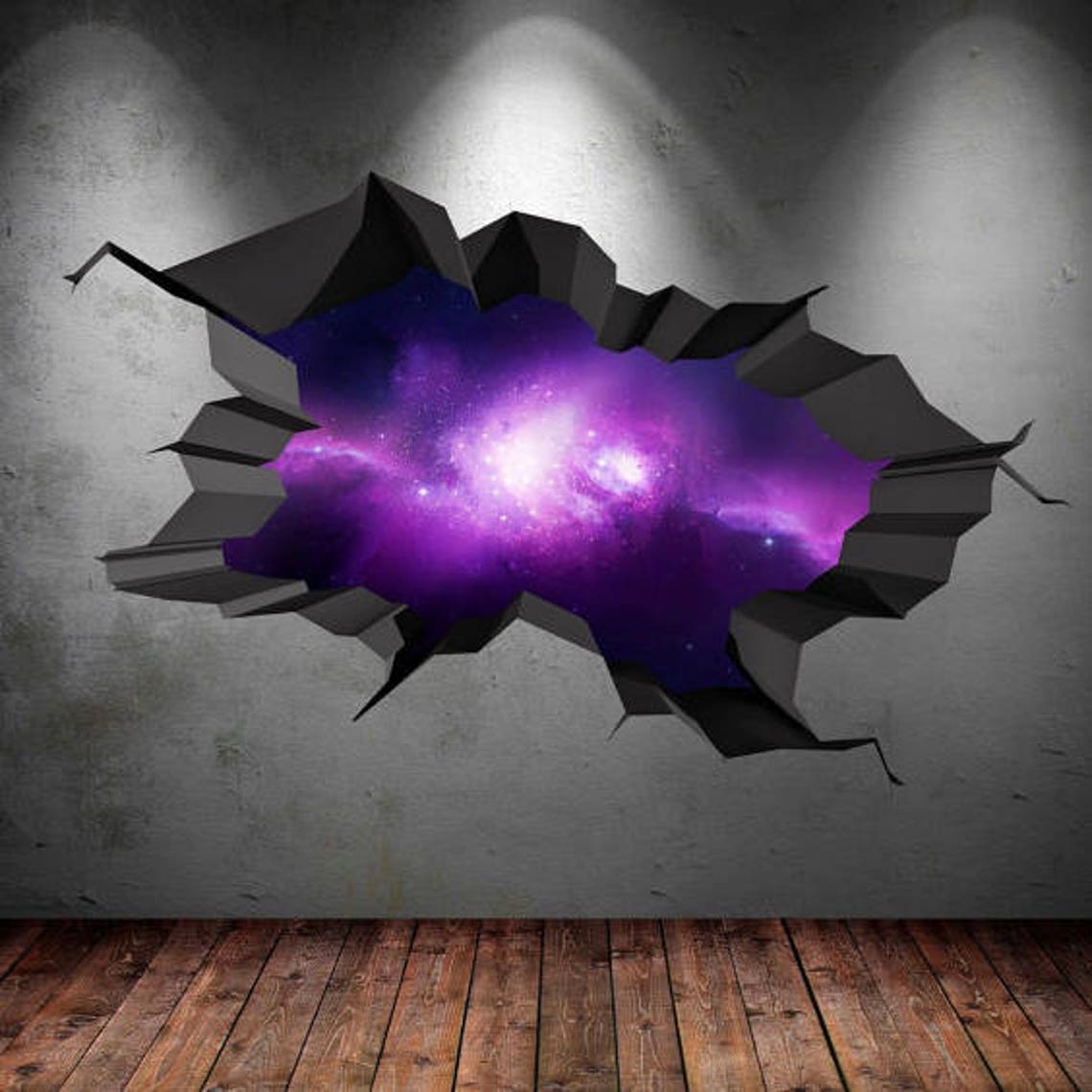 GALAXY WALL DECAL Space Planet Decal Universe Wall Sticker - Etsy
