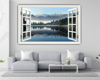Wall Mural Window Self Adhesive open Window View-3 Sizes - Etsy