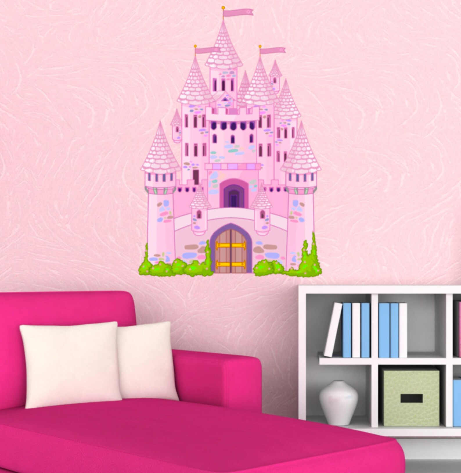 CASTLE WALL DECAL Bedroom Wall Sticker Vinyl Wall Sticker - Etsy