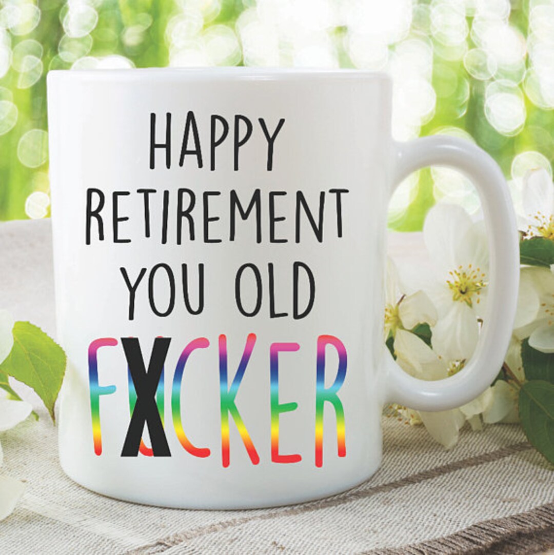 Happy Retirement Coffee Mug, Funny Work Mug, Coworker Gift, Handmade ...