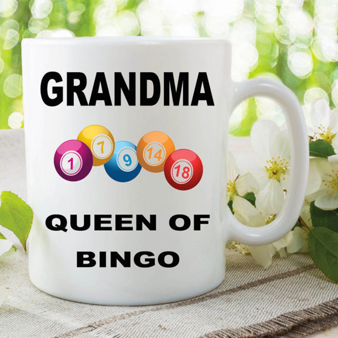 GRANDMA BINGO MUG Bingo Coffee Mug Novelty Tea Cup Mug for - Etsy