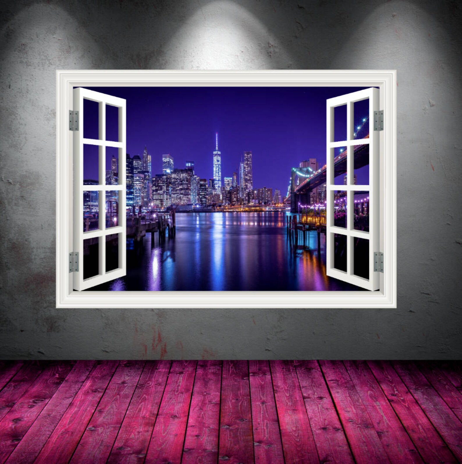 USA BRIDGE DECAL Usa View Decal New York Wall Art New Home - Etsy