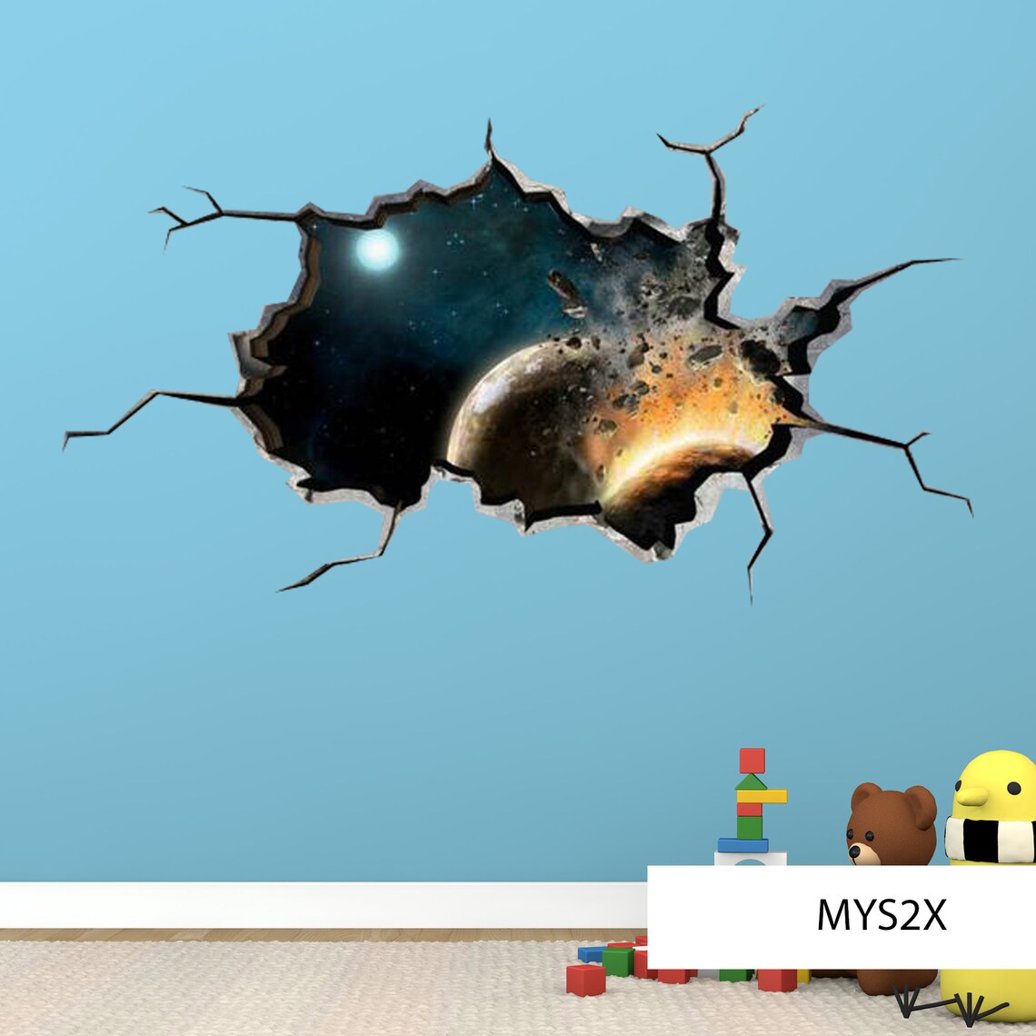 GALAXY VINYL DECAL Space Wall Stickers Planet Wall Stickers - Etsy