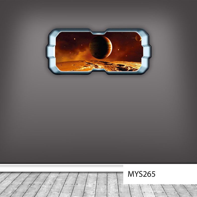 Planet Mars Wall Decal Space Planet Sticker Galaxy Planet - Etsy