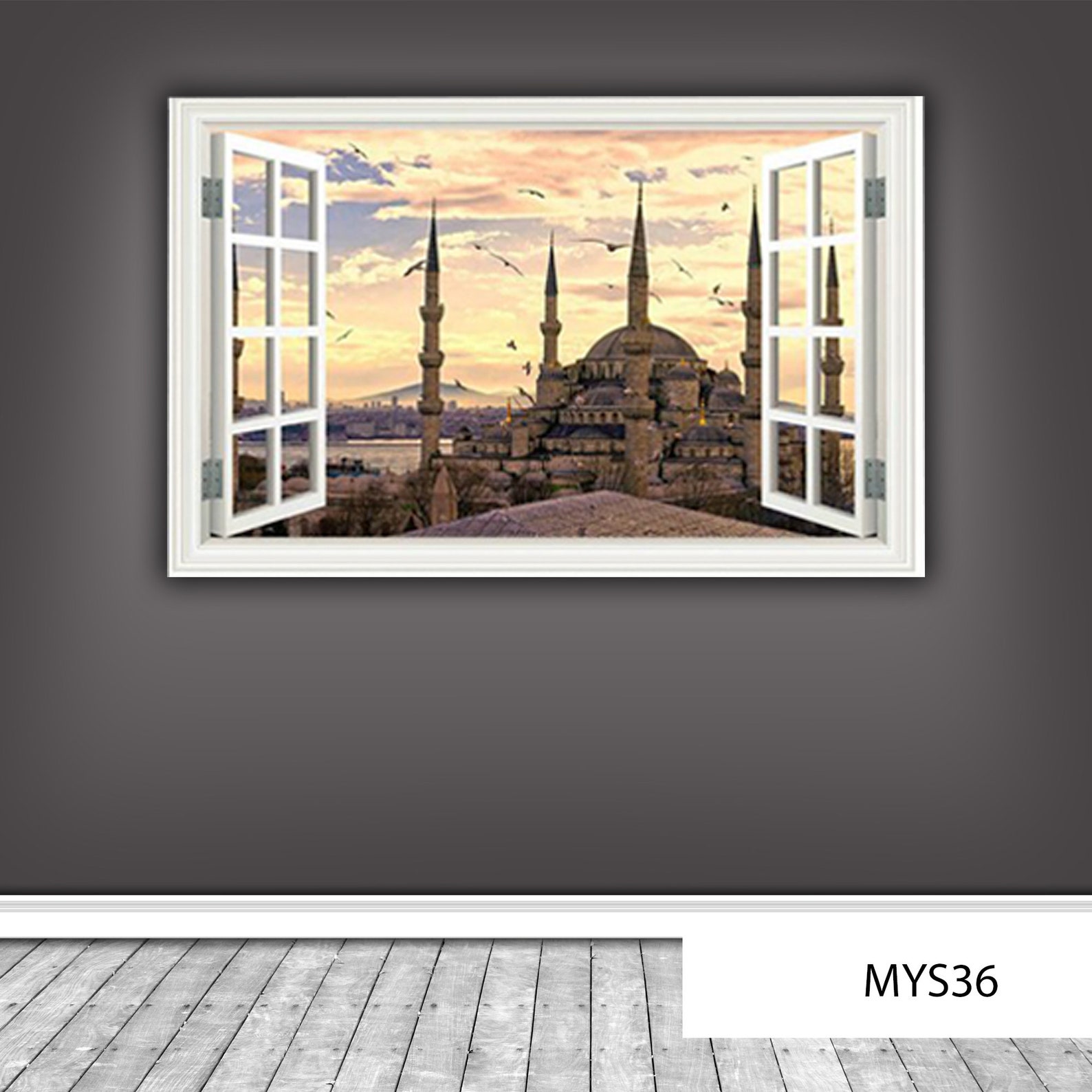 LANDMARK WALL DECALS Old City Decal Classic Wall Décor | Etsy