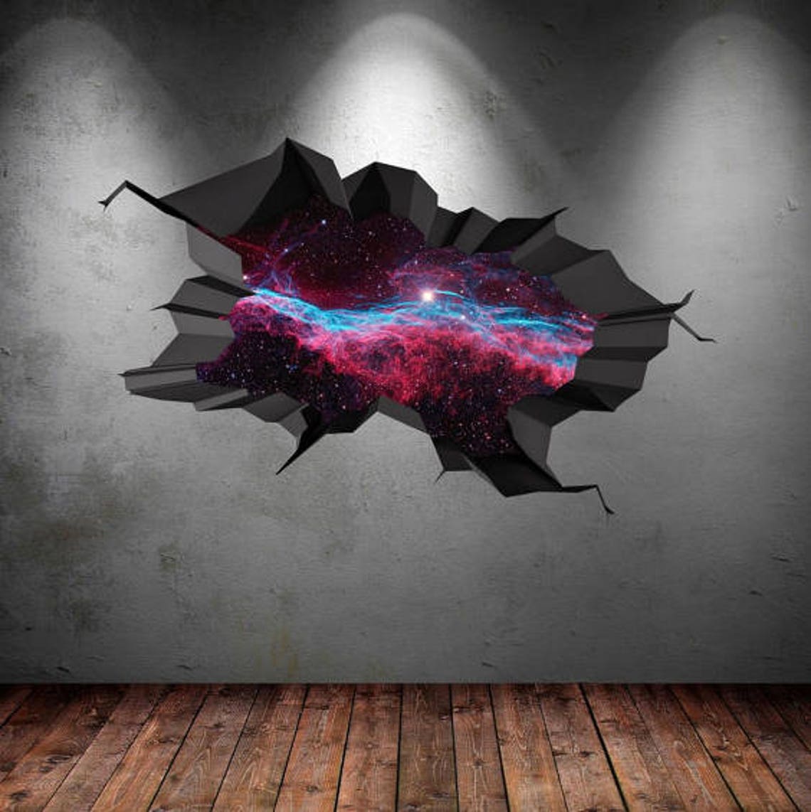 3D GALAXY DECAL Stars Wall Decal Room Wall Decal Science - Etsy