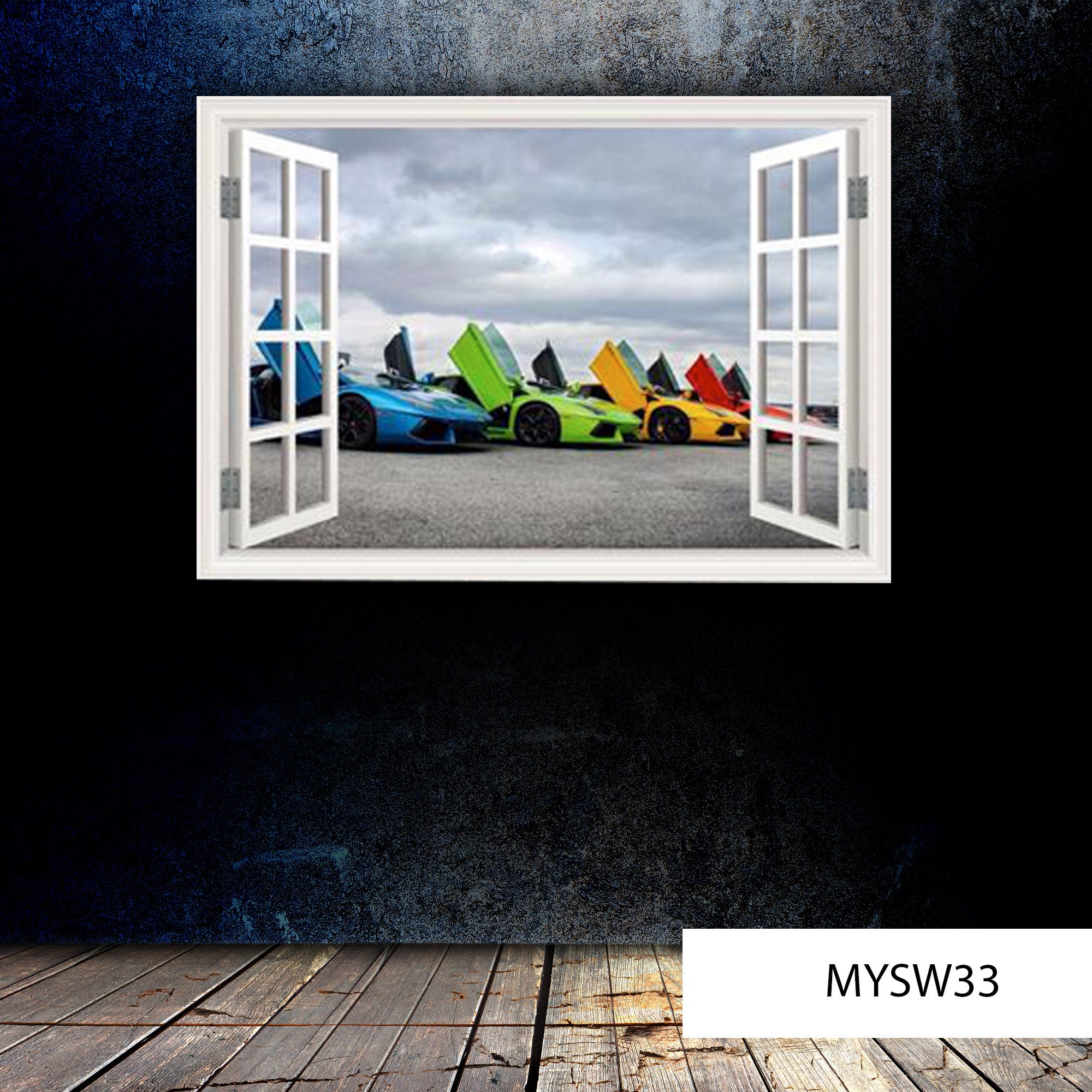 SPORTS CAR STICKER Window View Sticker Super Car Stickers | Etsy