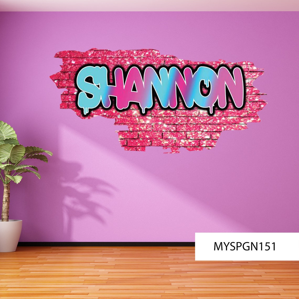 GRAFFITI WALL DECOR Custom Art Decal Personazlied Name Wall - Etsy