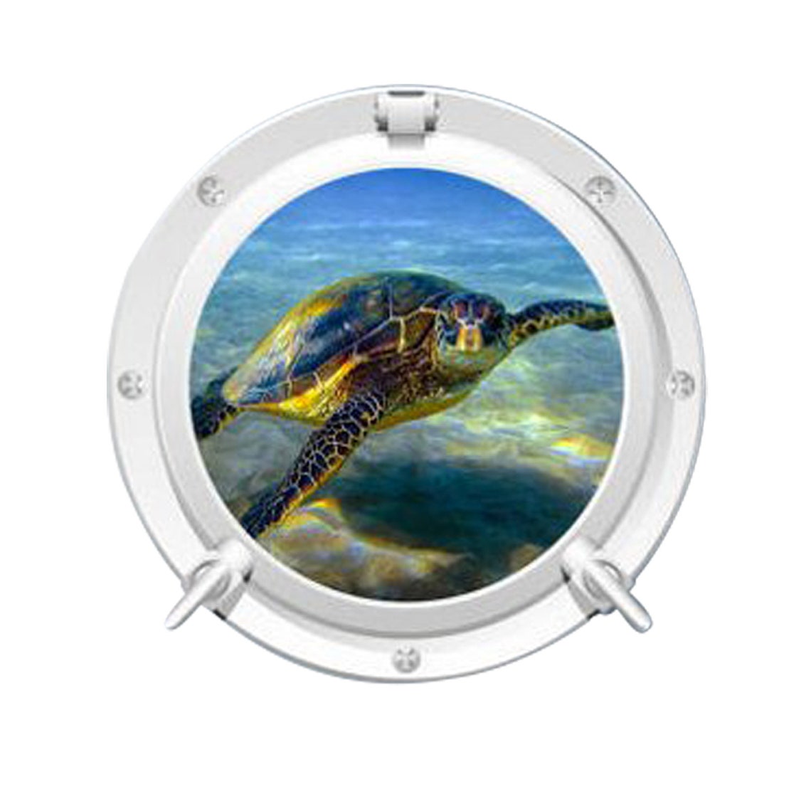 Sea Turtle Porthole Wall Decal: Ocean View Peel & Stick Art - Etsy