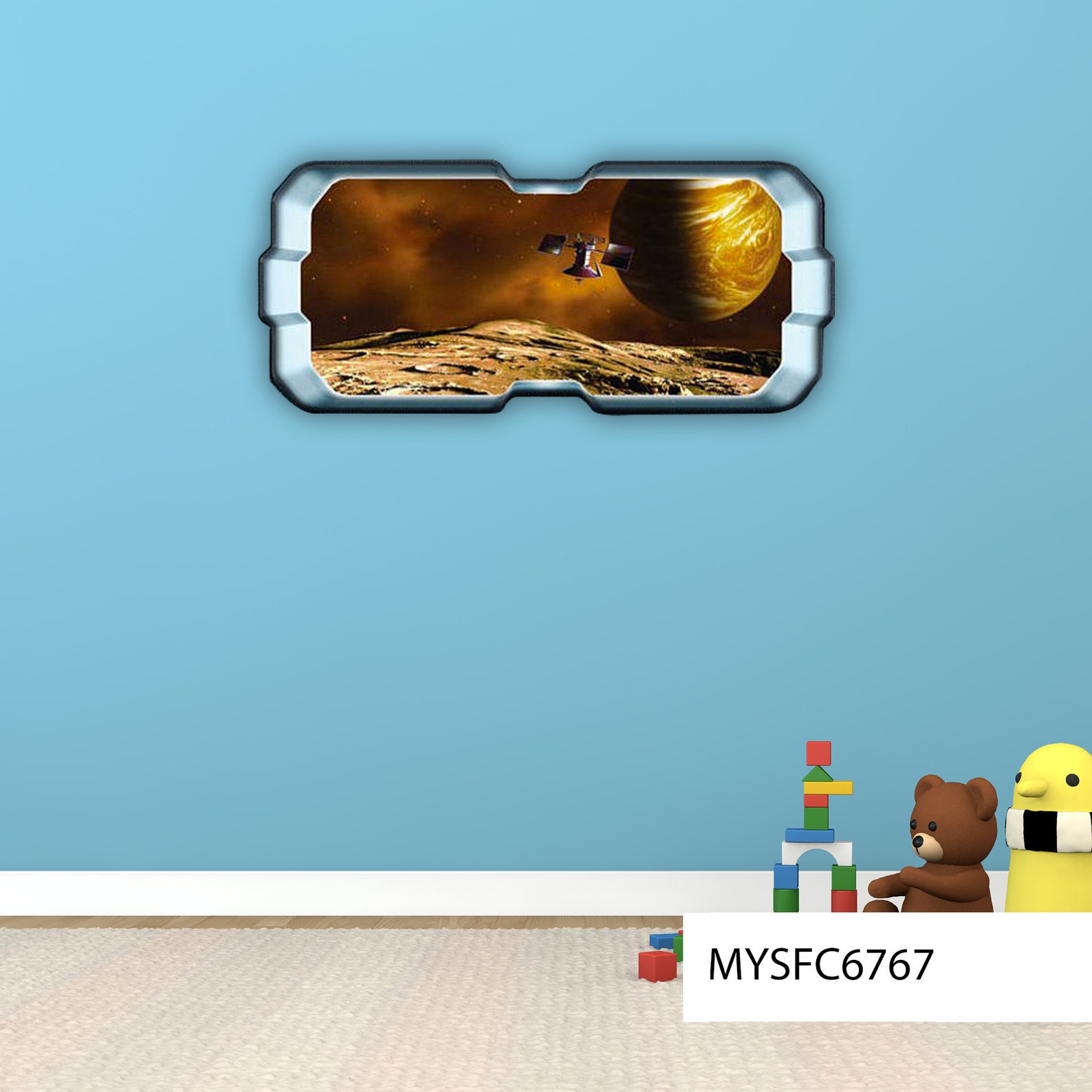 SPACE STICKER DECAL Mars Wall Art Solar System Sticker Mars - Etsy