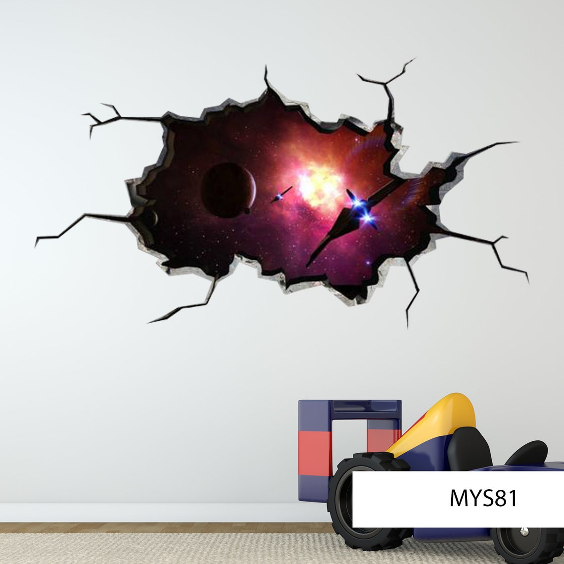 EARTH SPACE STICKER Nasa Wall Decal Galaxy View Sticker - Etsy