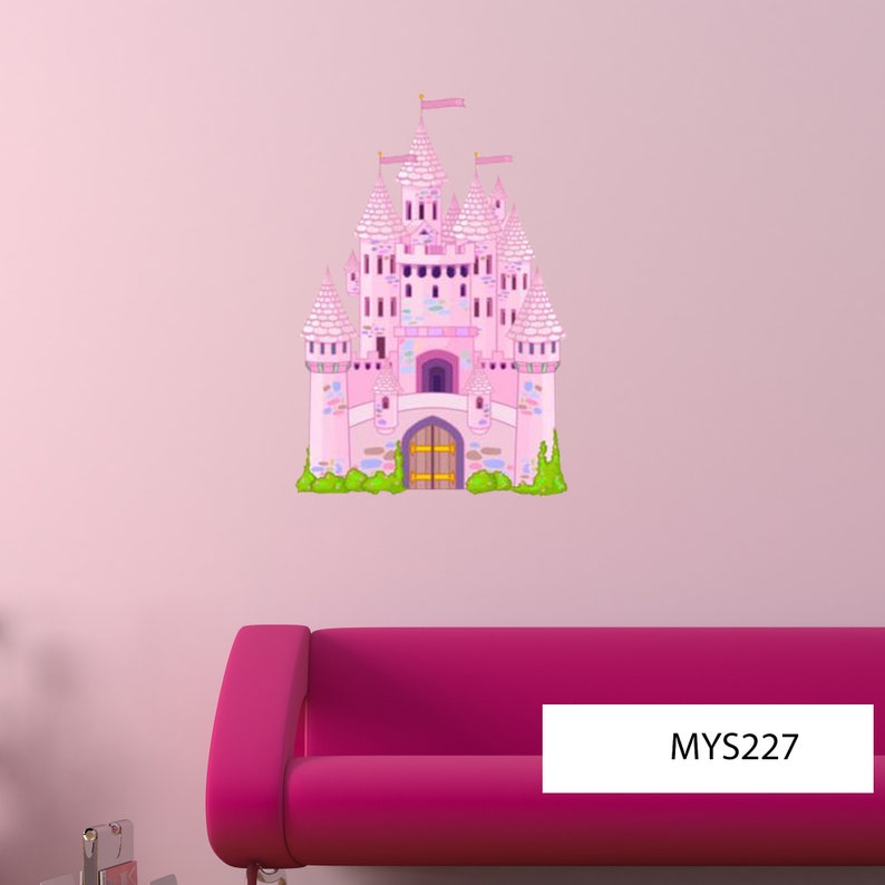 CASTLE WALL DECAL Bedroom Wall Sticker Vinyl Wall Sticker - Etsy