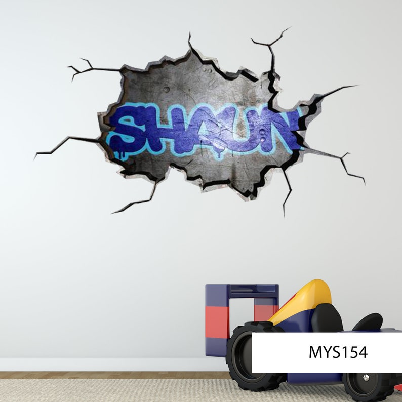Personalized Graffiti Wall Art Decal Custom Name Hip Hop | Etsy