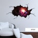 EARTH SPACE STICKER, Nasa Wall Decal, Galaxy View Sticker, Planet Wall ...