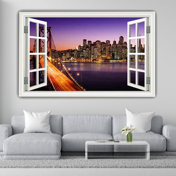 3d Window Wall Decal - Etsy