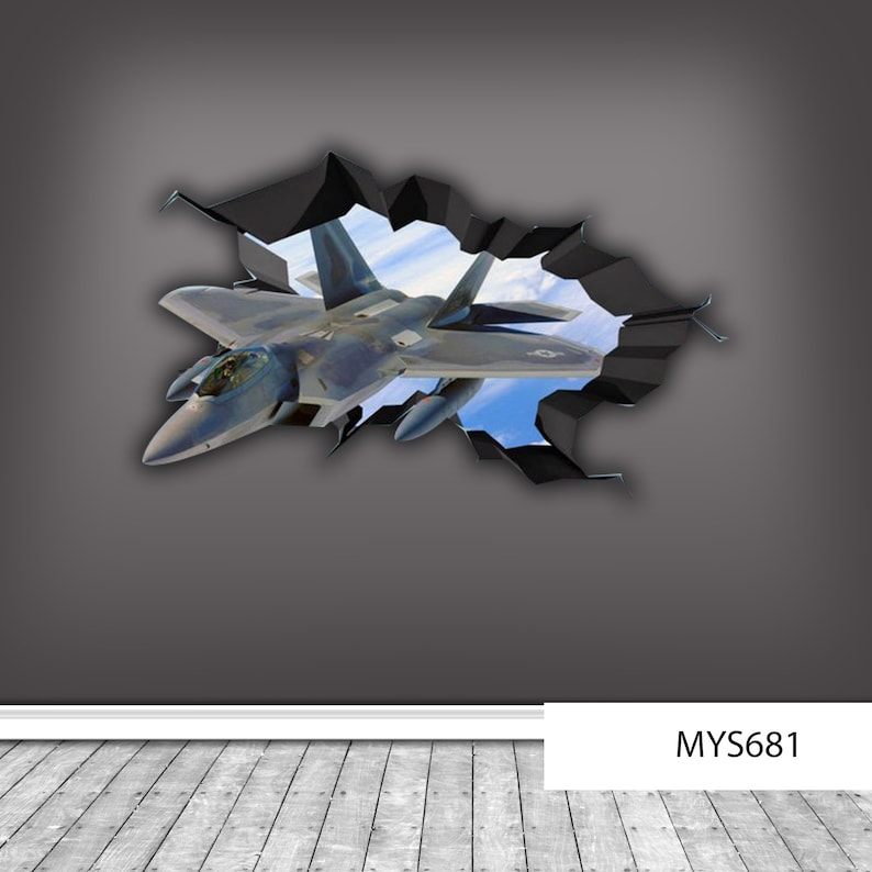 FIGHTER JET DECAL Air Force Décor Wall Art Stickers Graphic - Etsy