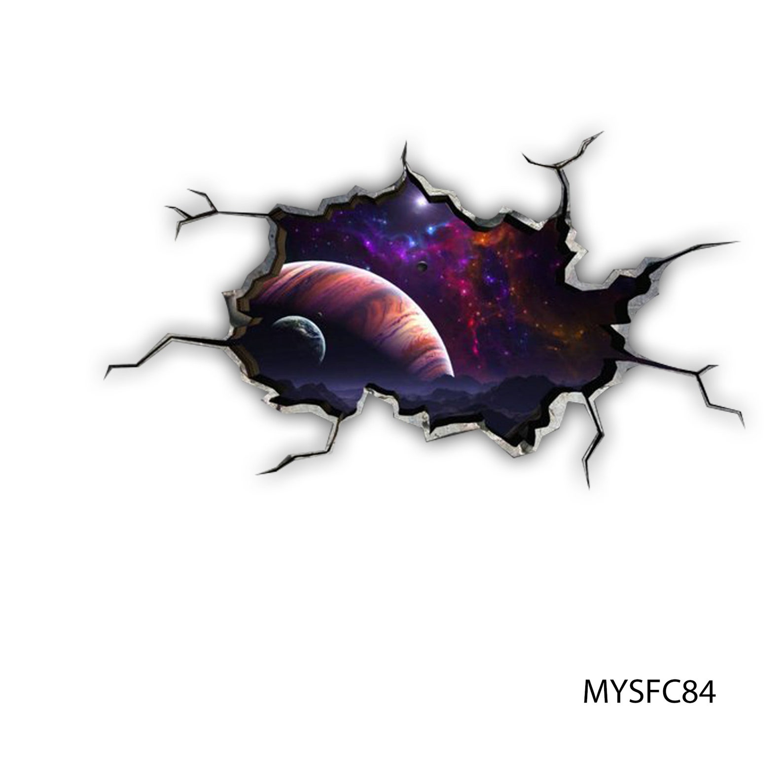 JUPITER WALL DECAL Galaxy Room Décor Space Wall Mural - Etsy