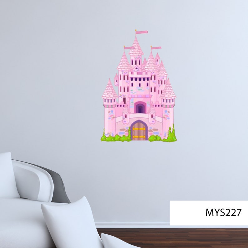 CASTLE WALL DECAL Bedroom Wall Sticker Vinyl Wall Sticker - Etsy