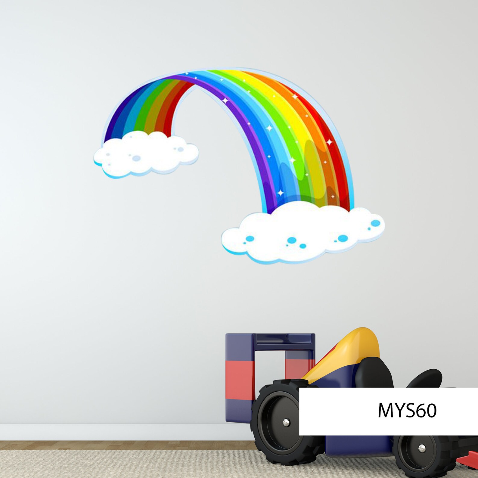 Rainbow Wall Decal Rainbow Wall Decor Baby Bedroom Decor - Etsy