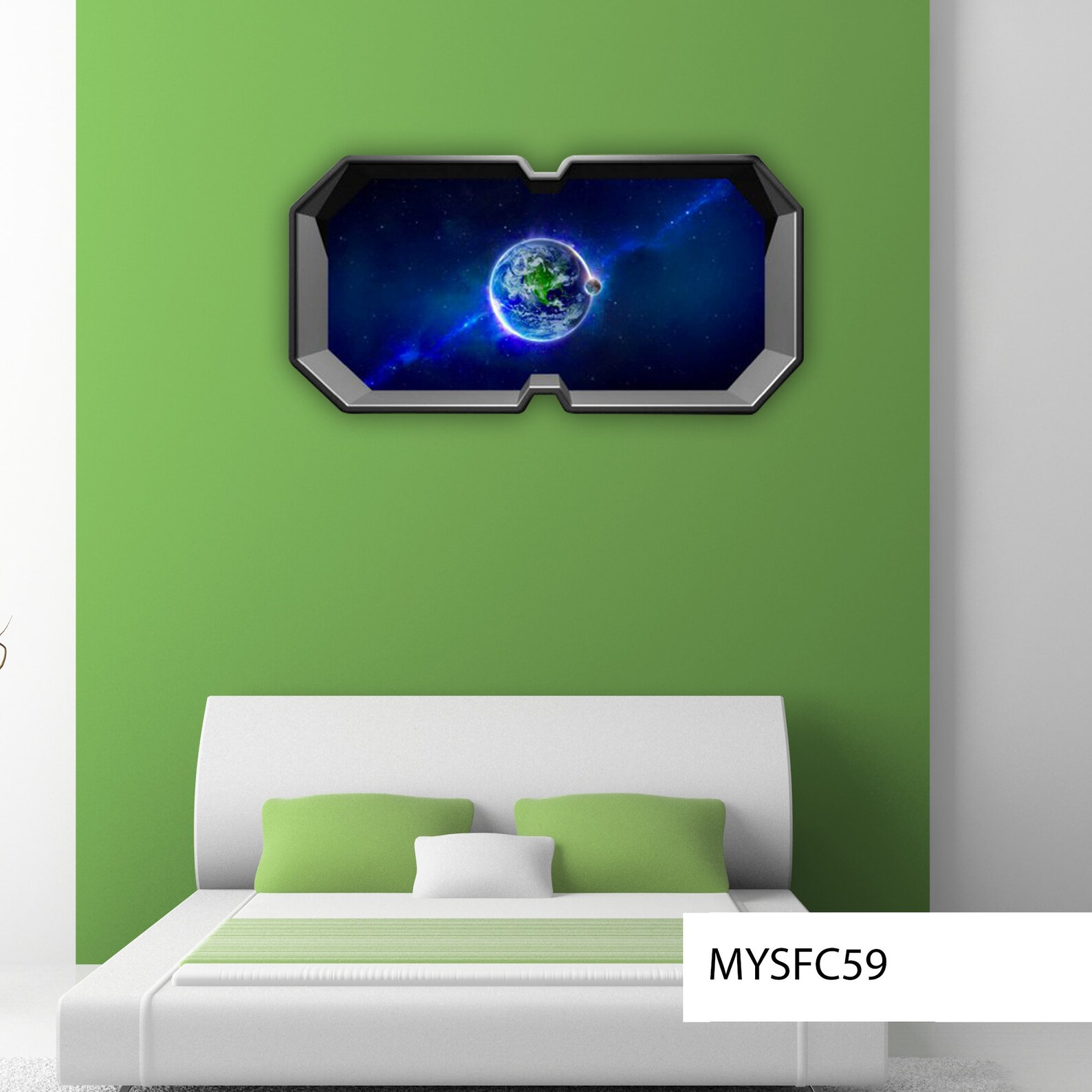 EARTH WALL STICKER Earth Window Decal Outer Space Decal - Etsy