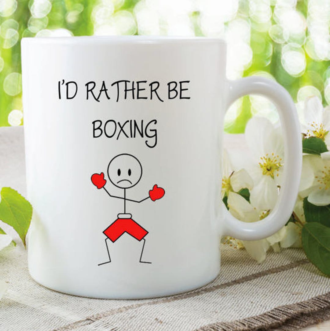 NOVELTY FUNNY CUP, Custom Print Mugs, Boxing Coffee Mug, Mug for ...