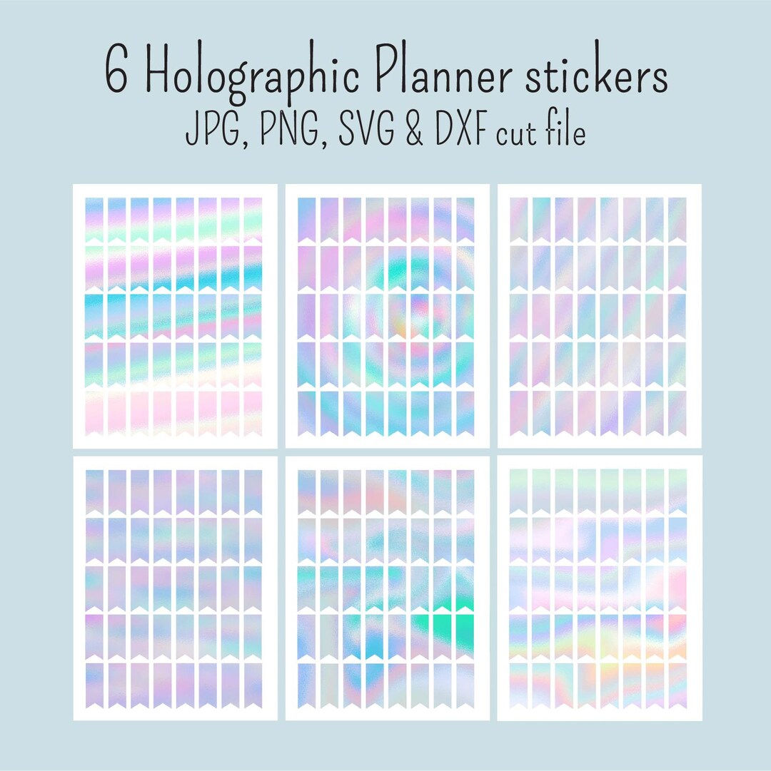 6 Planner Sticker Sheets Jpg Svg Png Dxf Ai Files - Etsy