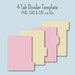 A5 12 Printable Pink and Blush Planner Divider Templates With Side Tabs ...